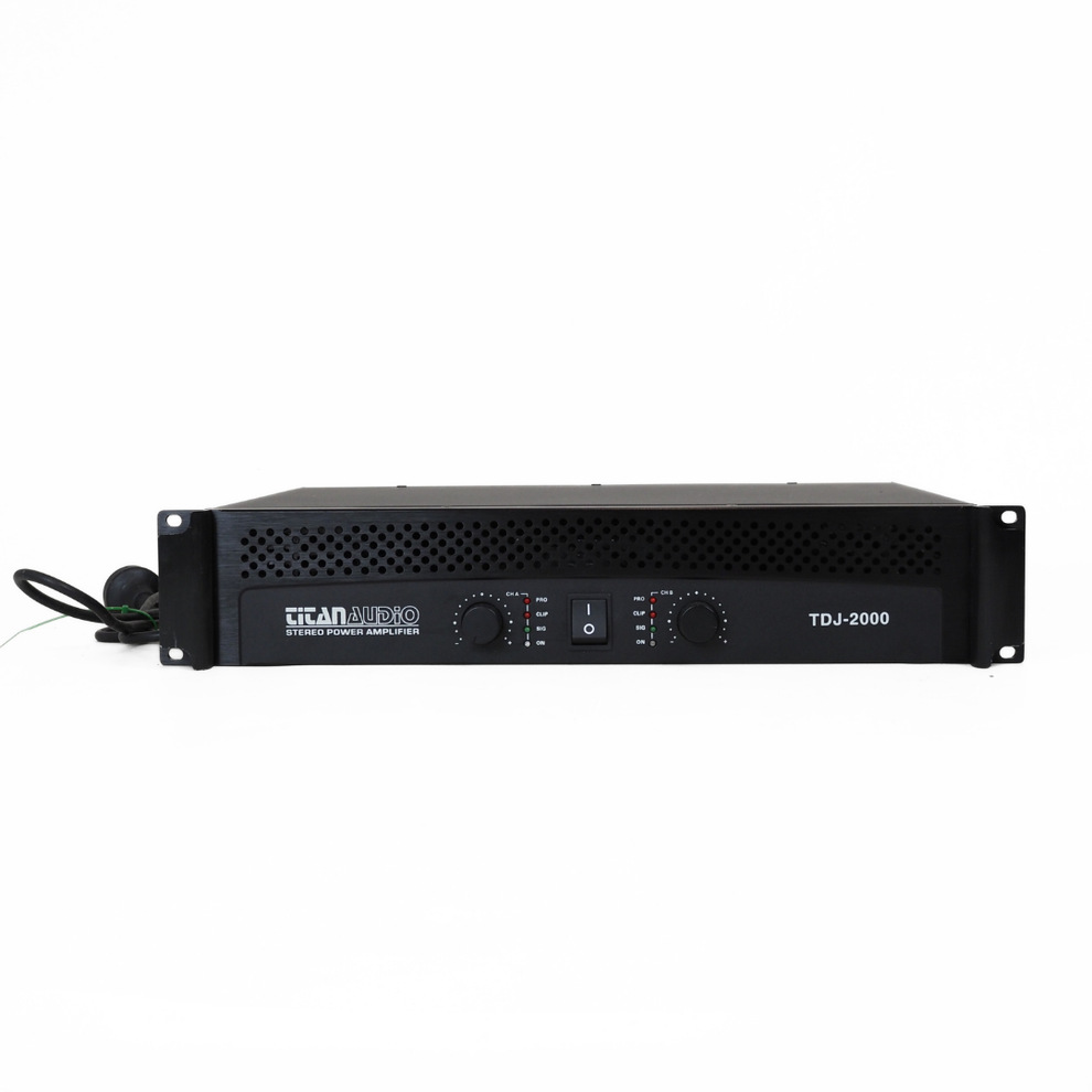 Titan Audio TDJ-2000 Professional Power Amplifier Rack Mounted Unit ...