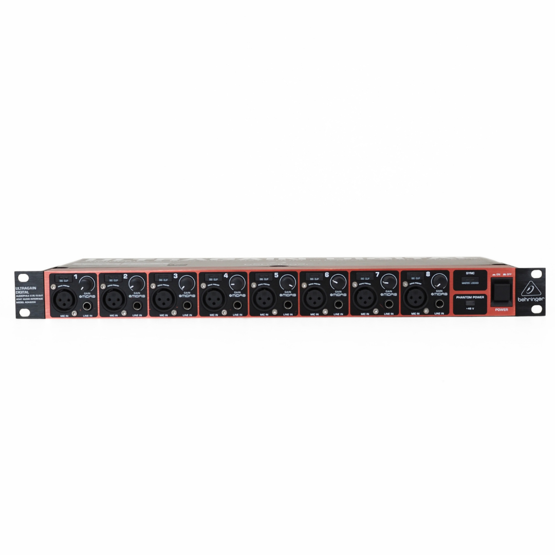 Behringer Ultragain Digital ADA8200 8-Channel AD/DA Converter with Pre ...