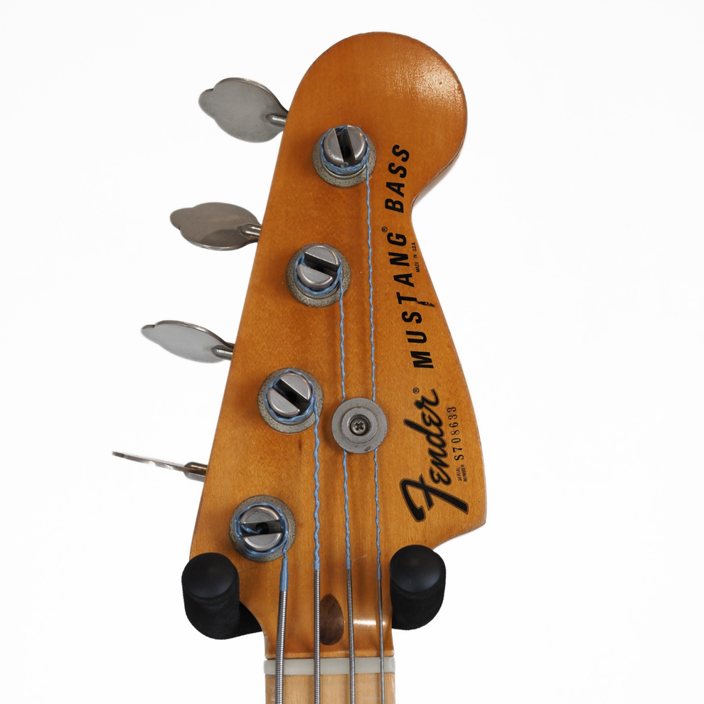 1977 Fender Mustang Short-Scale Bass Guitar in Custom Black Finish ...