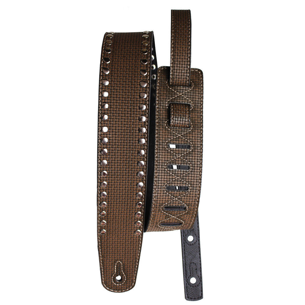 Basso VTL-01 Whiskey Greco Metallic Guitar Strap – Southside Guitars