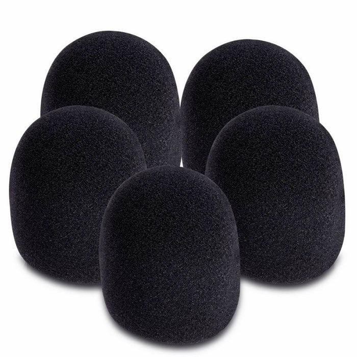 On Stage Black Foam Microphone Windscreens Pk-5 – Southside Guitars