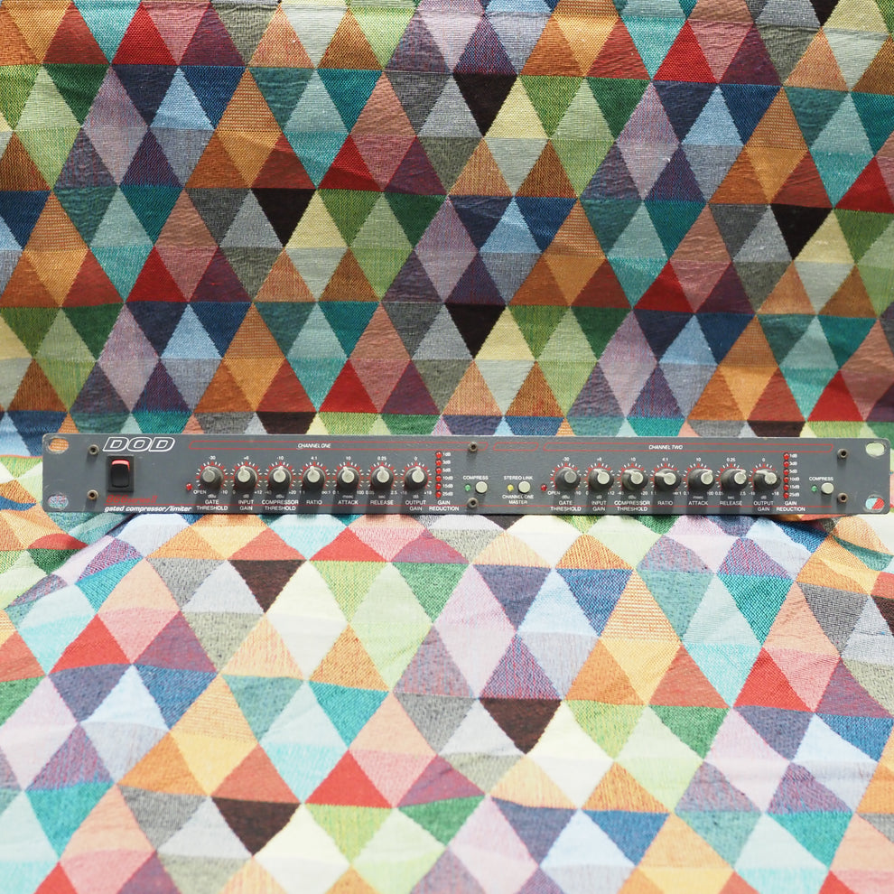 DOD 866 Series II Stereo Gated Compressor/Limiter Rack Mounted Unit ...