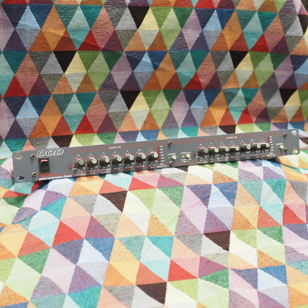 DOD 866 Series II Stereo Gated Compressor/Limiter Rack Mounted Unit ...