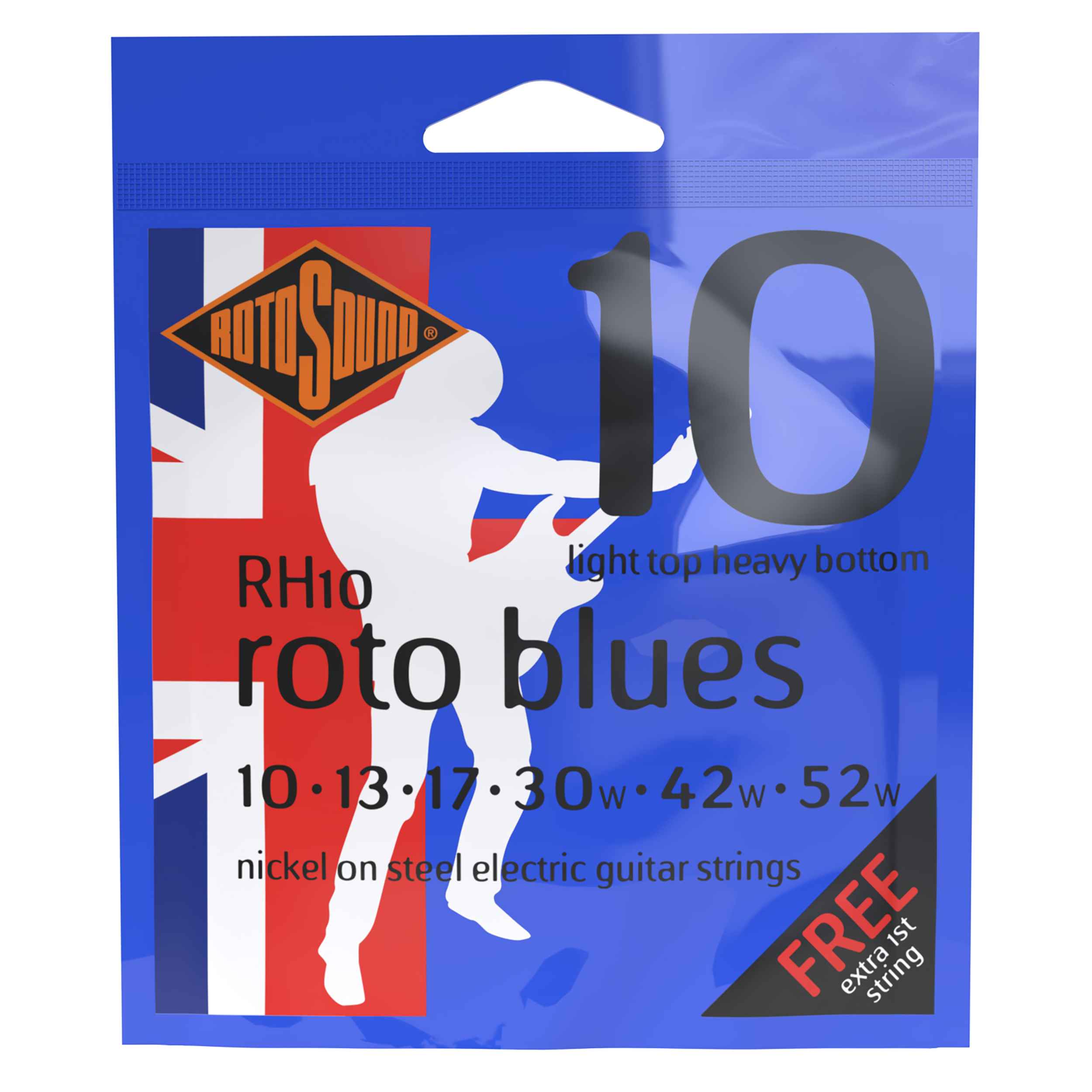 Rotosound Nickel Wound Electric Guitar Strings RH10 Blues Light Top/He – Southside Guitars